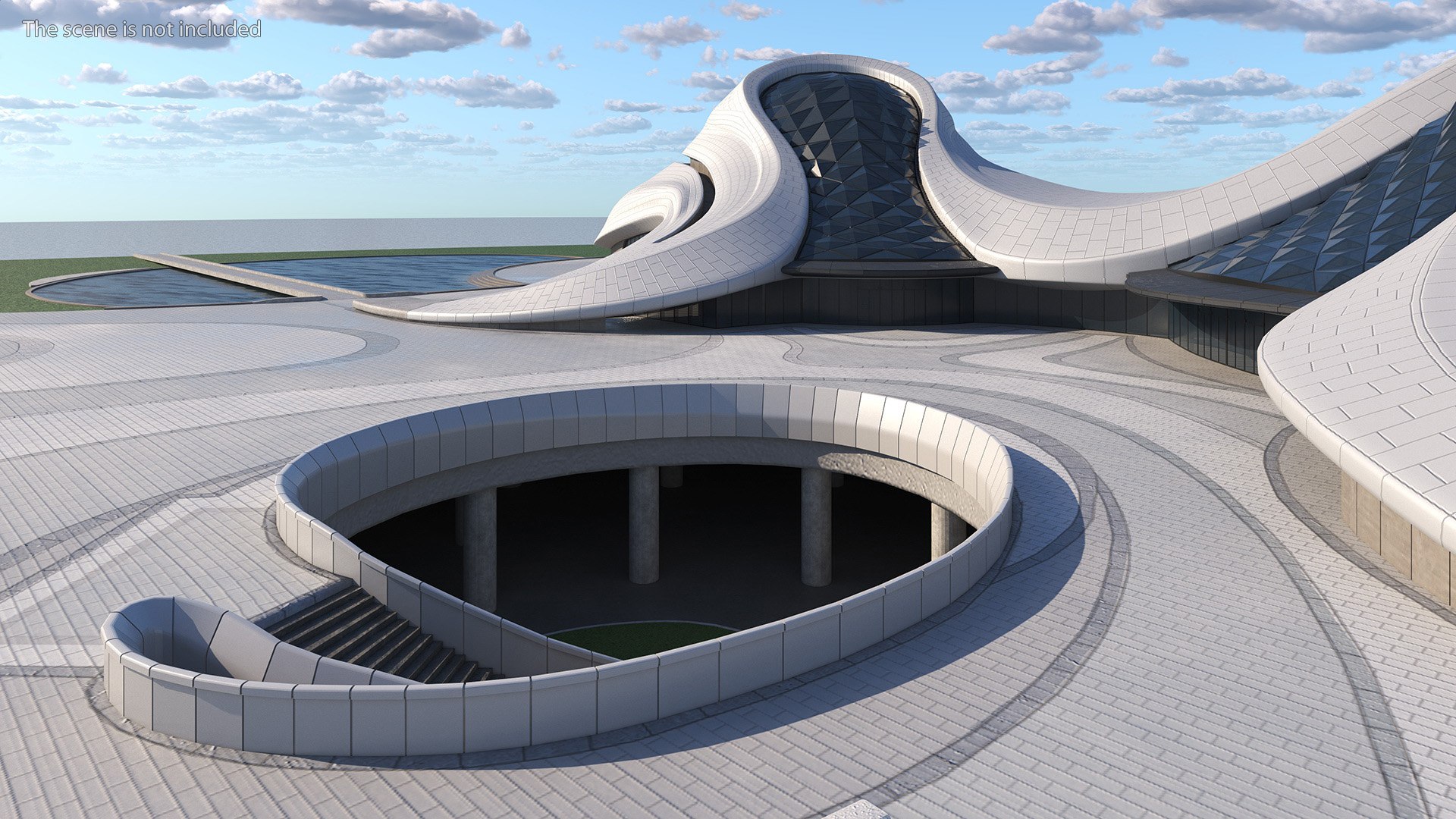 3D Harbin Grand Theatre China Model - TurboSquid 2163448