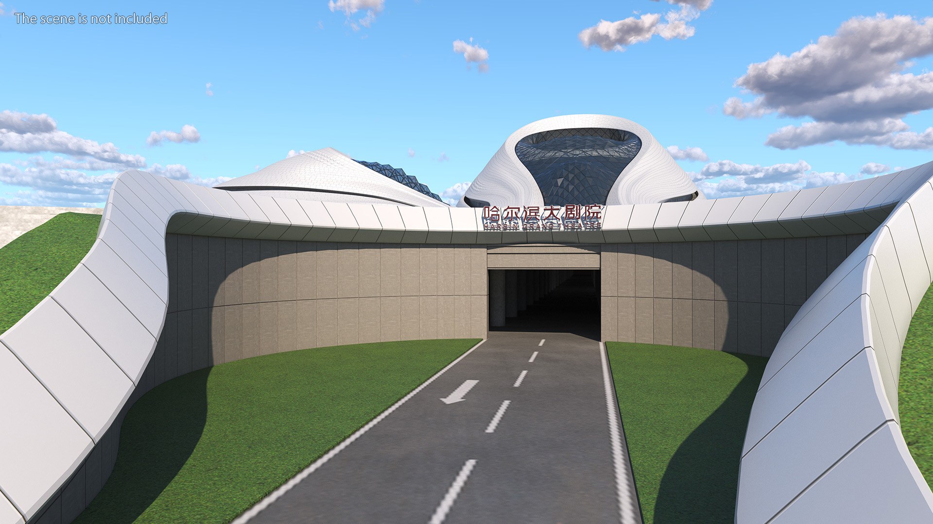 3D Harbin Grand Theatre China Model - TurboSquid 2163448