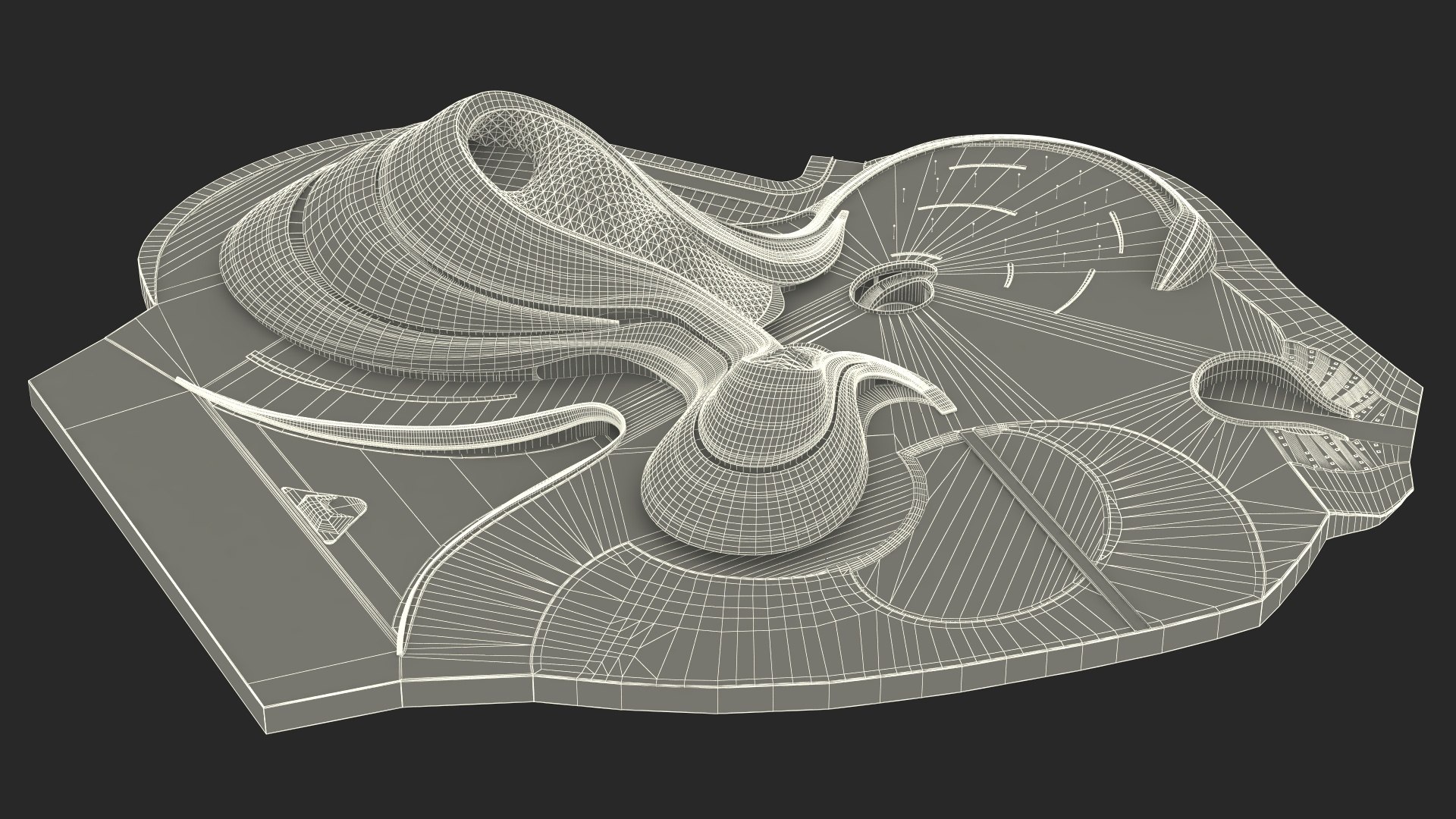 3D Harbin Grand Theatre China Model - TurboSquid 2163448