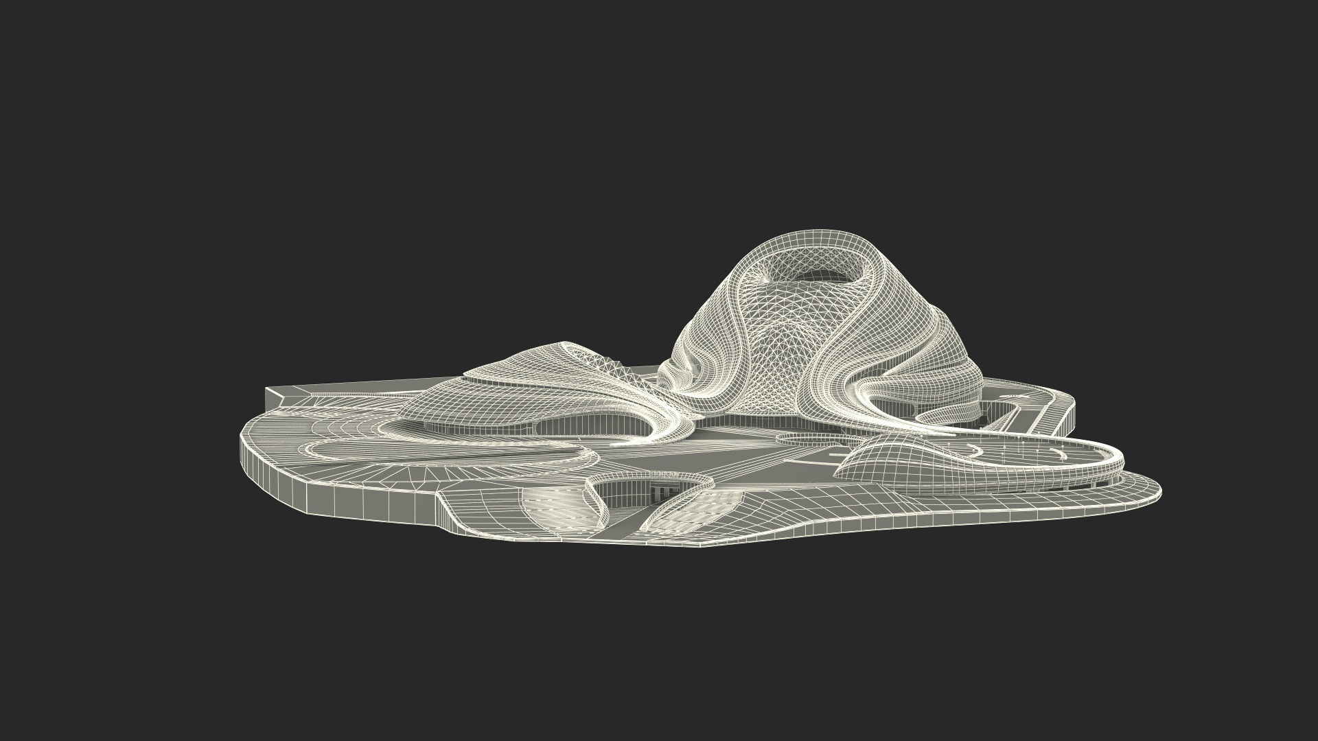 3D Harbin Grand Theatre China Model - TurboSquid 2163448