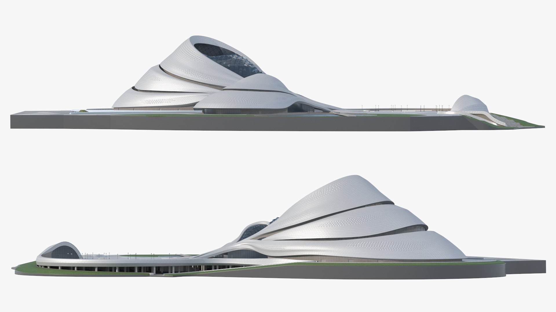 3D Harbin Grand Theatre China Model - TurboSquid 2163448