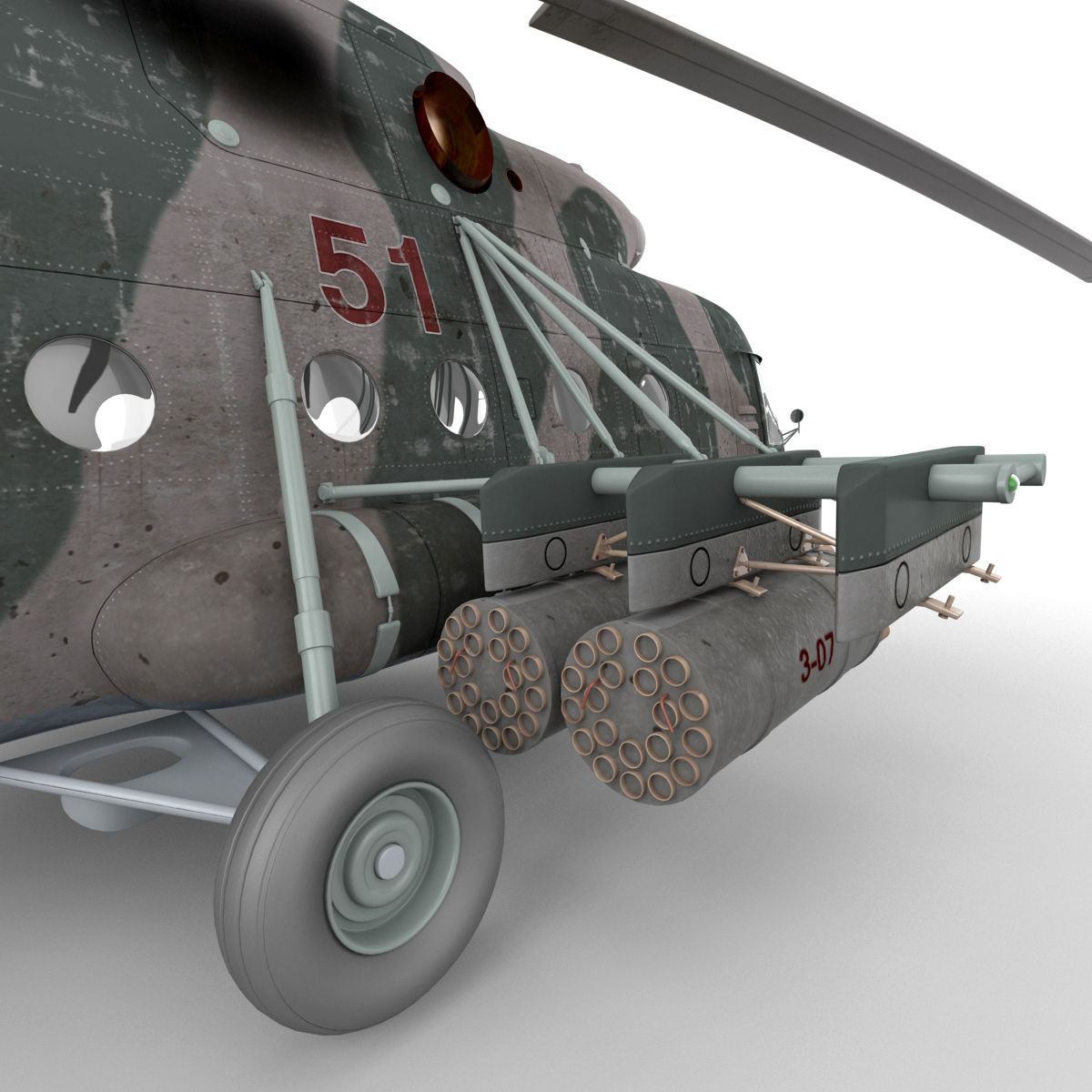 soviet transport helicopter mil 3d model