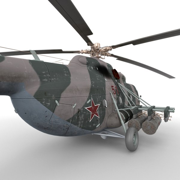 soviet transport helicopter mil 3d model