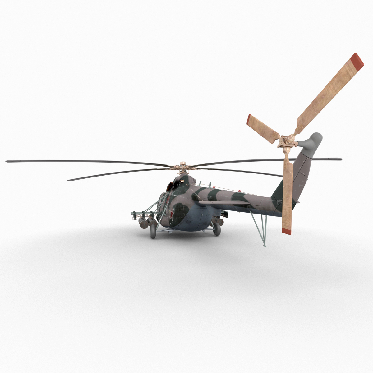 soviet transport helicopter mil 3d model