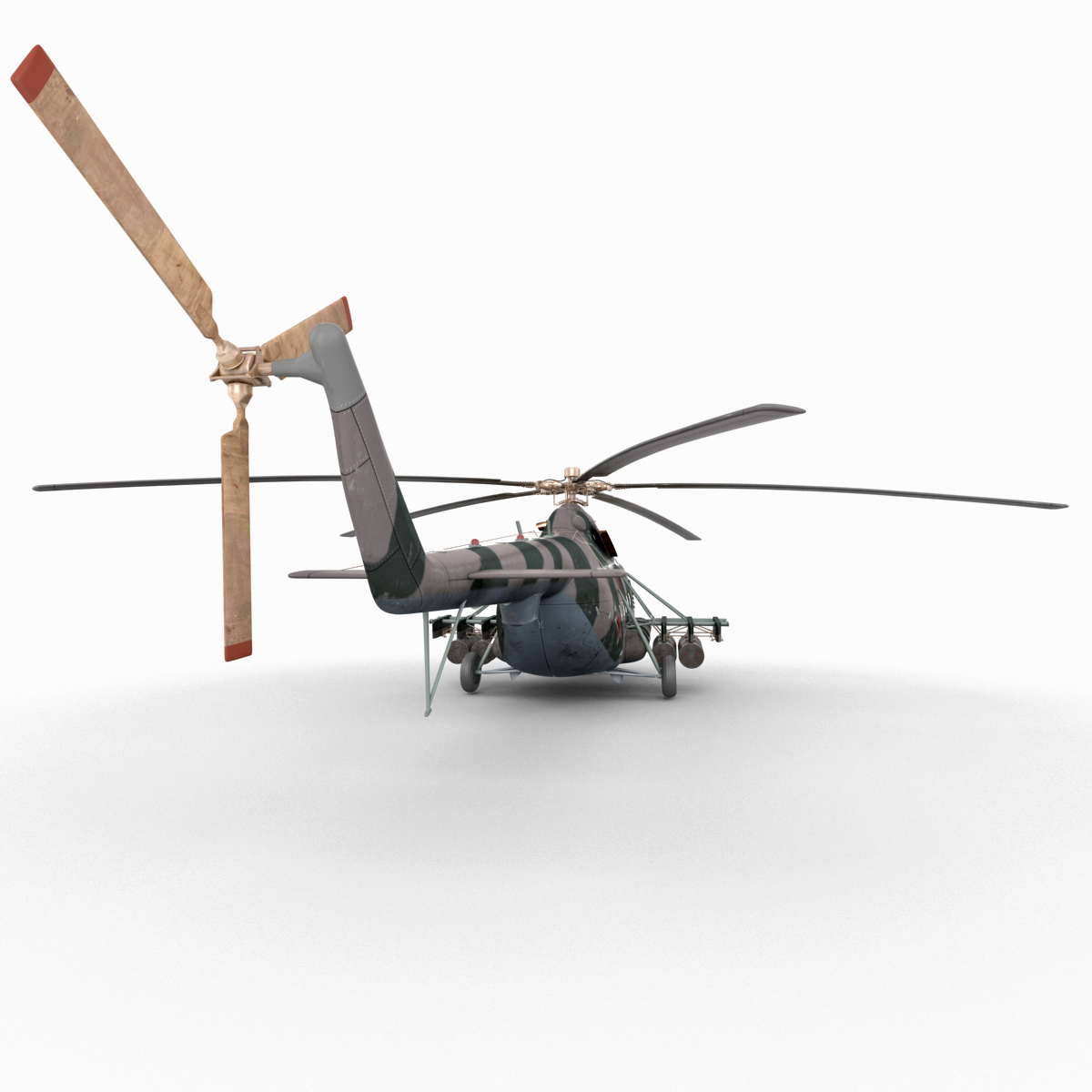 soviet transport helicopter mil 3d model