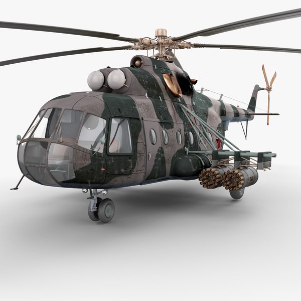 soviet transport helicopter mil 3d model