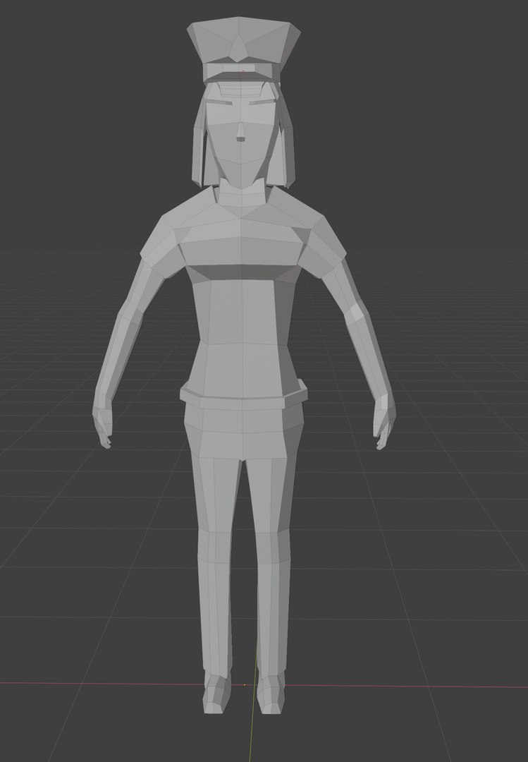 3D policewoman rigged unity character model - TurboSquid 1566017