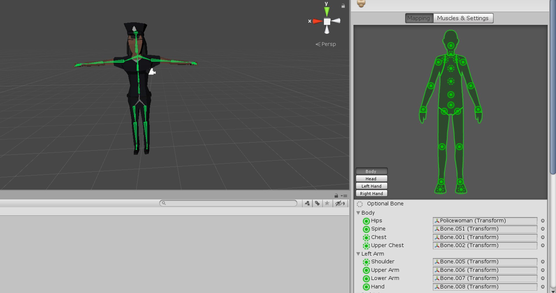 3D policewoman rigged unity character model - TurboSquid 1566017