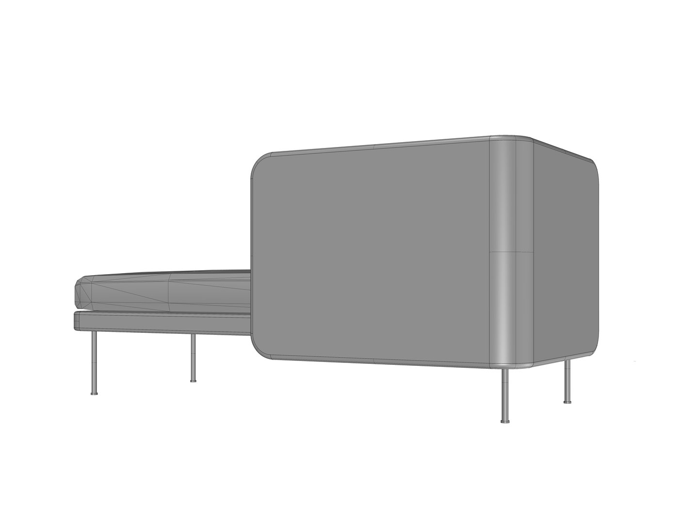 BLOKE CHAISE by BLU DOT model - TurboSquid 2180382