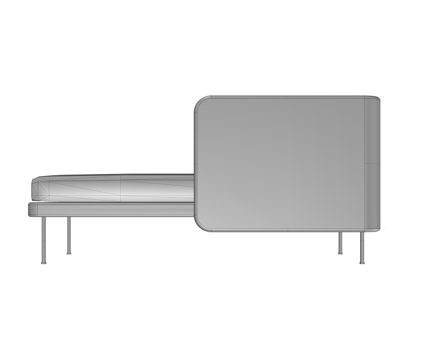BLOKE CHAISE by BLU DOT model - TurboSquid 2180382