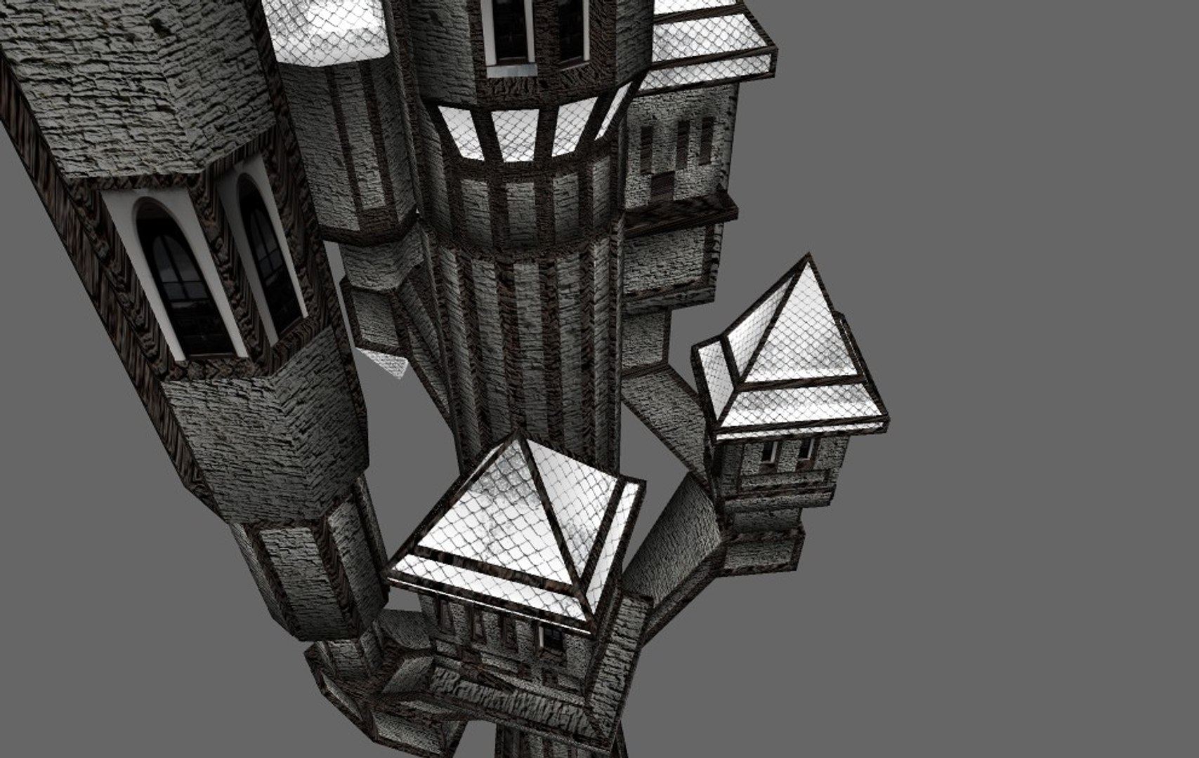 3d Model Fantasy Tower