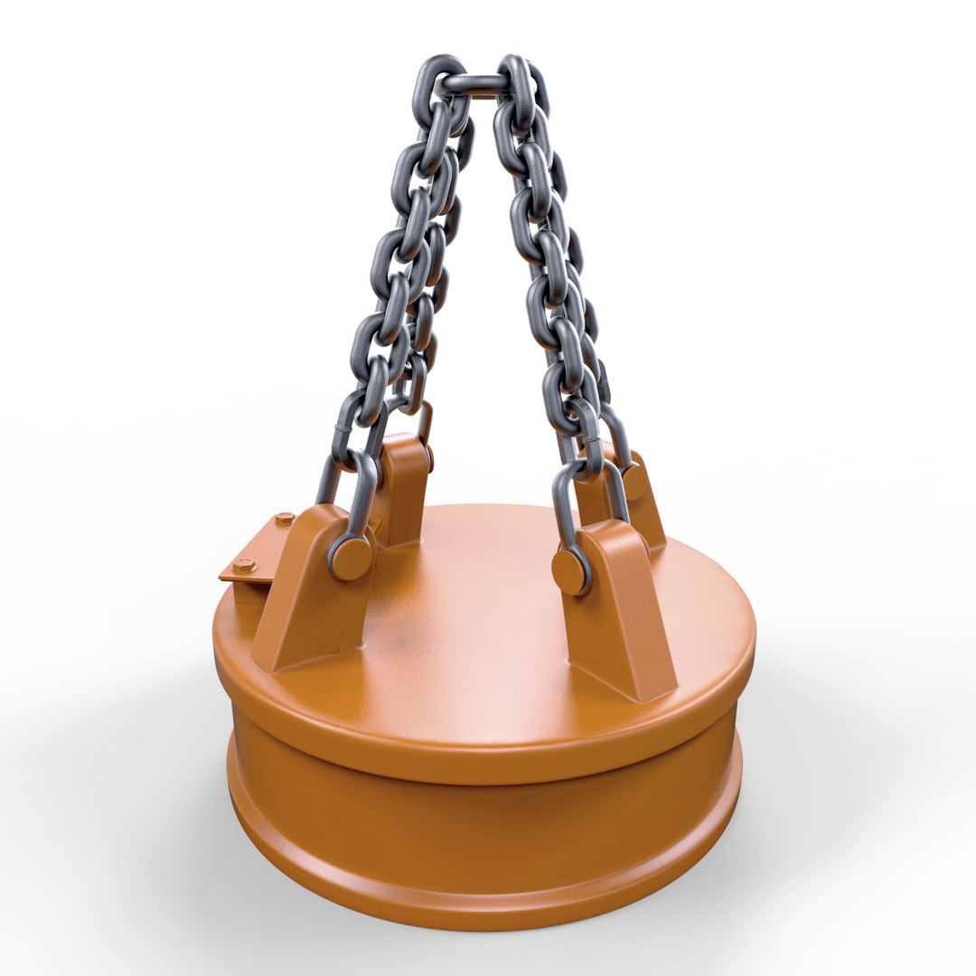 3d Model Industrial Magnet Crane