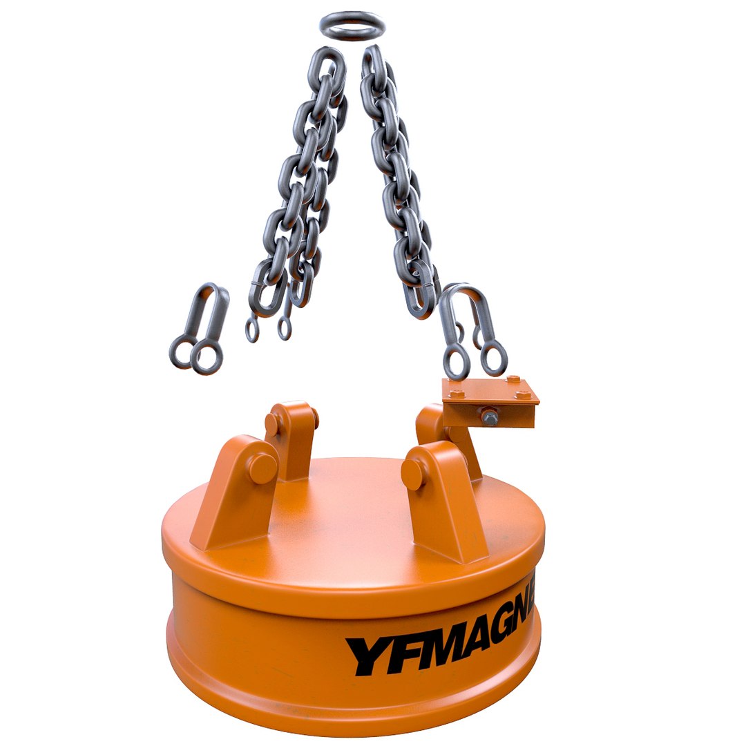 3d Model Industrial Magnet Crane