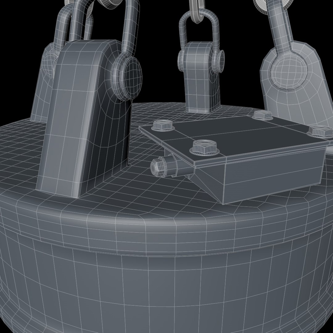 3d Model Industrial Magnet Crane