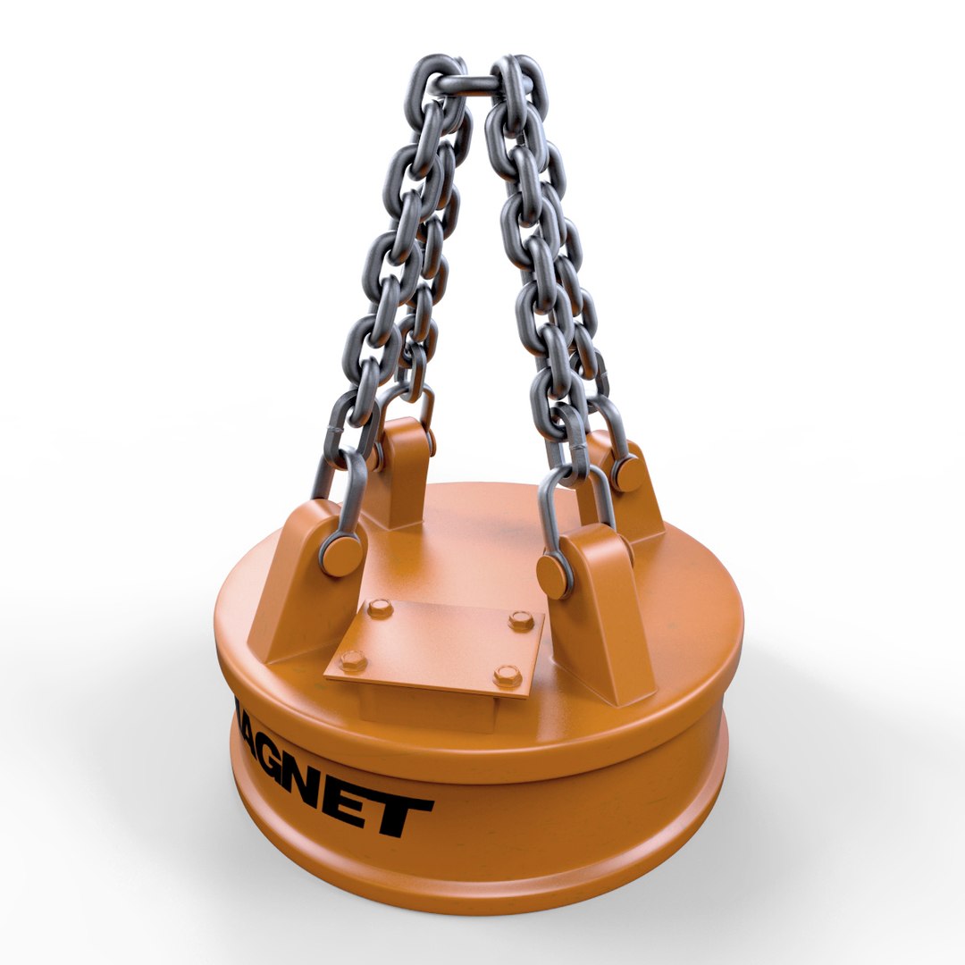 3d Model Industrial Magnet Crane