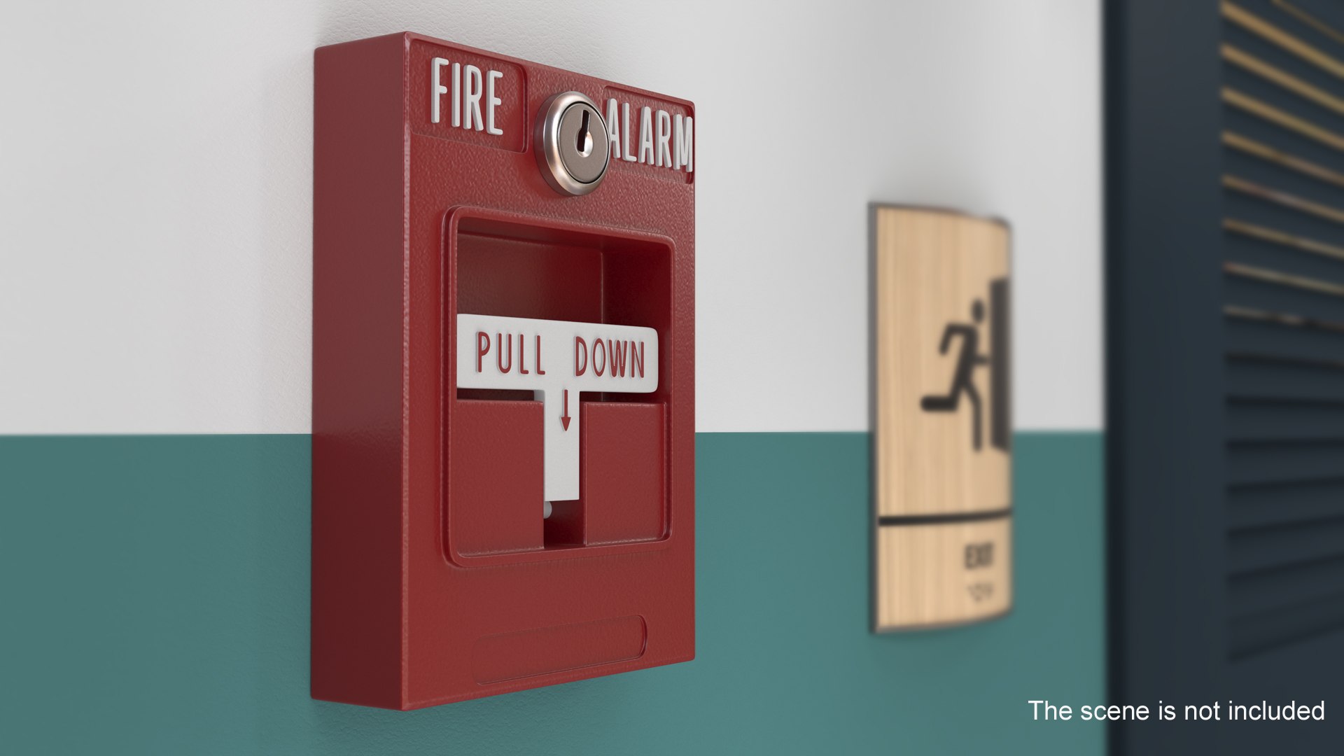 3D Pull Down Fire Alarm Model - TurboSquid 2115627