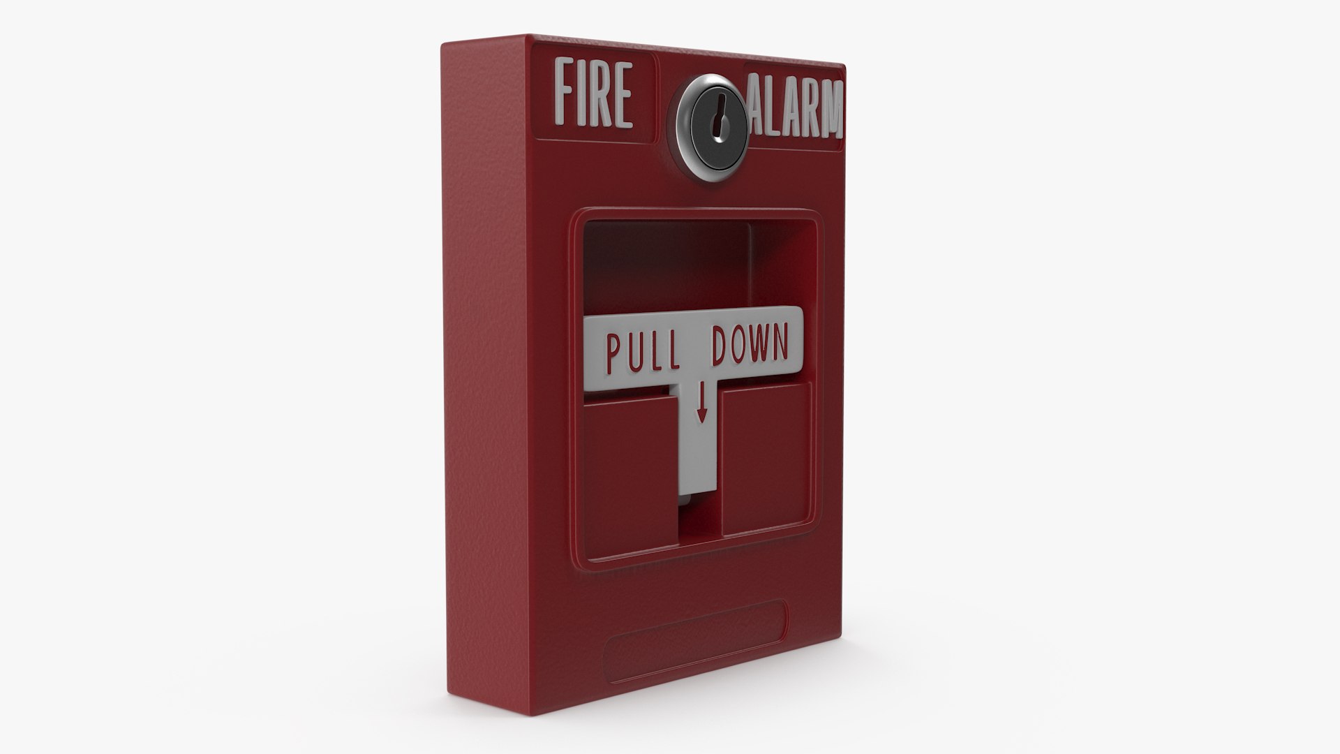 3D Pull Down Fire Alarm Model - TurboSquid 2115627