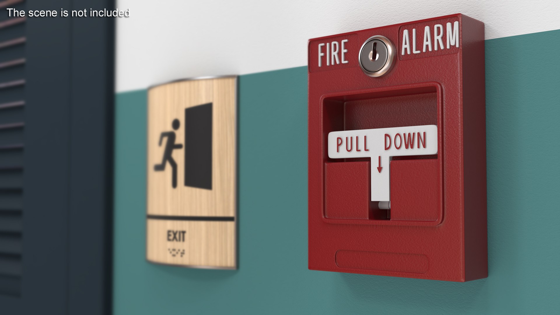 3D Pull Down Fire Alarm Model - TurboSquid 2115627