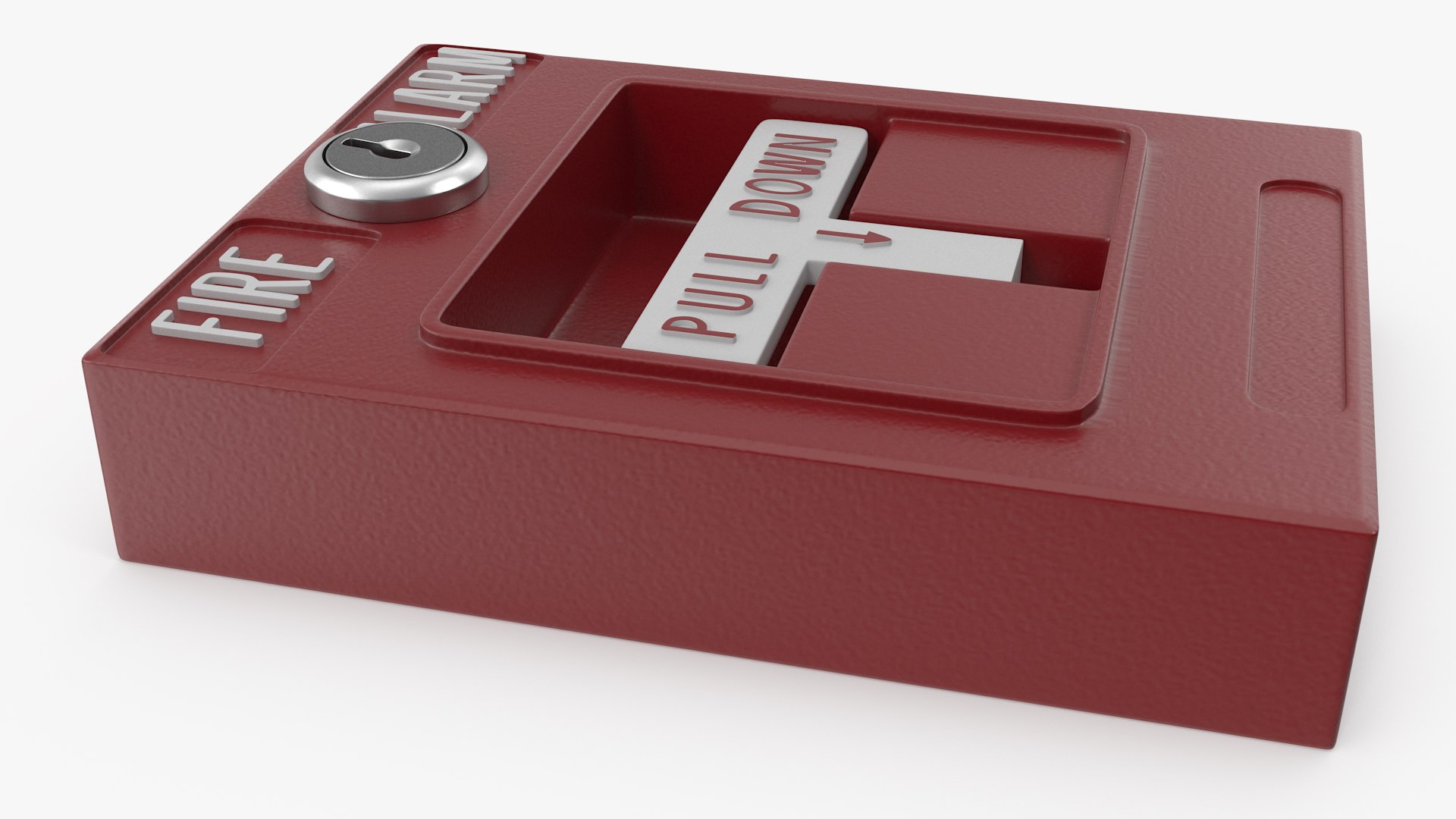 3D Pull Down Fire Alarm Model - TurboSquid 2115627