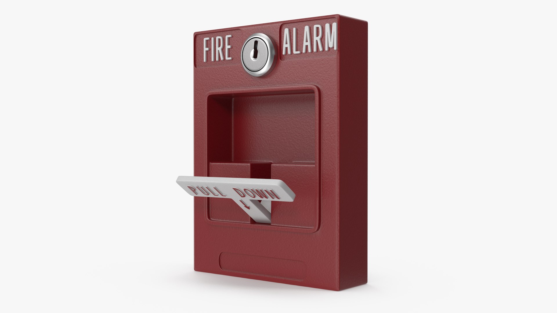 3D Pull Down Fire Alarm Model - TurboSquid 2115627