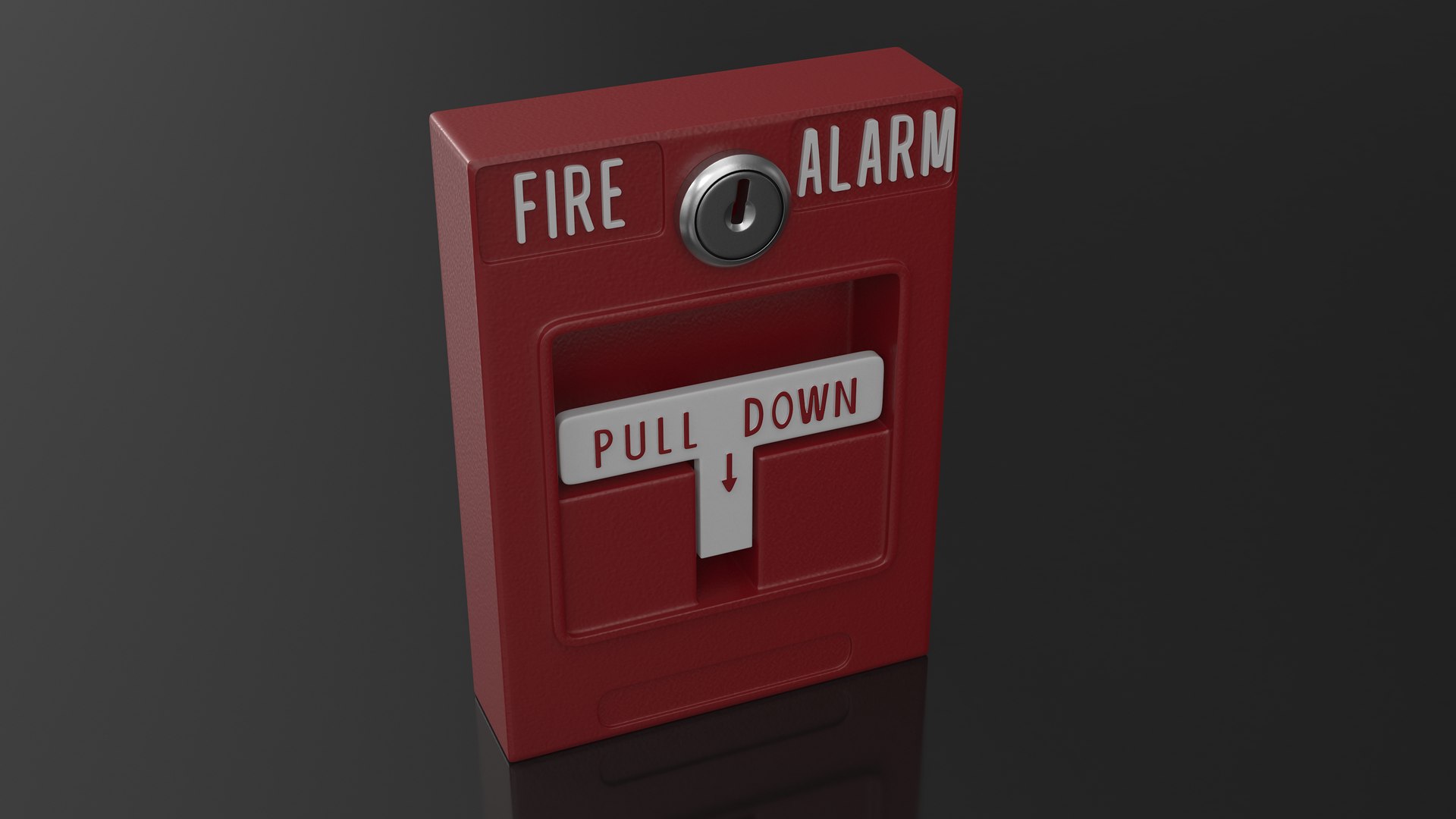 3D Pull Down Fire Alarm Model - TurboSquid 2115627