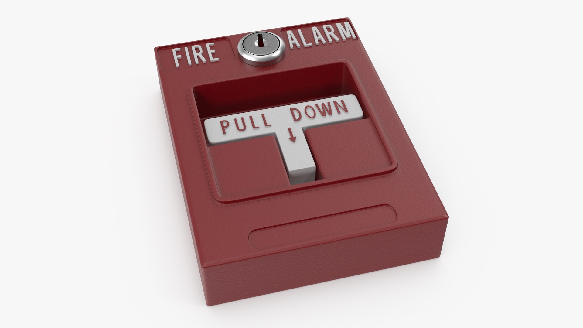 3D Pull Down Fire Alarm Model - TurboSquid 2115627