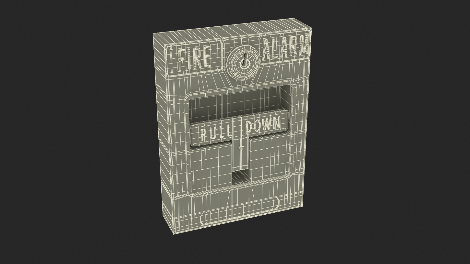3D Pull Down Fire Alarm Model - TurboSquid 2115627