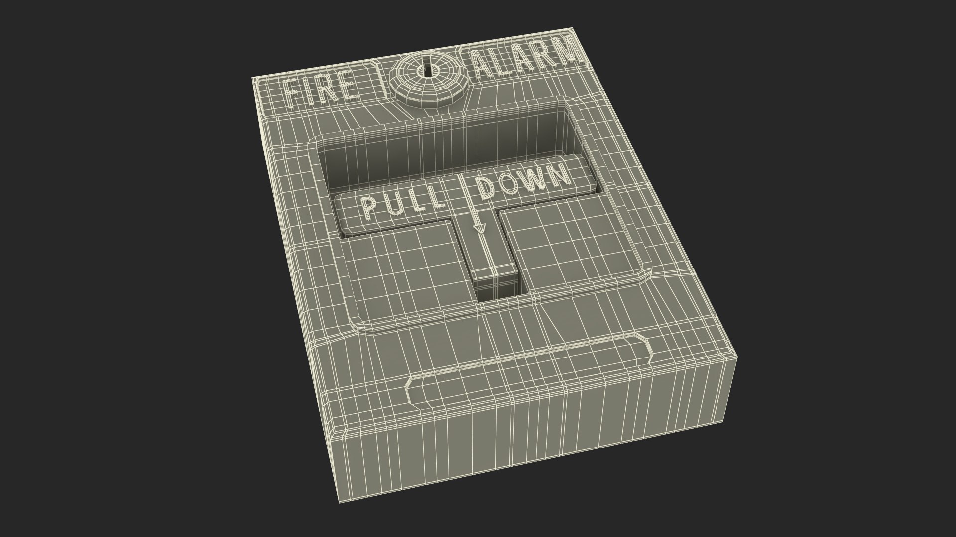 3D Pull Down Fire Alarm model - TurboSquid 2115627