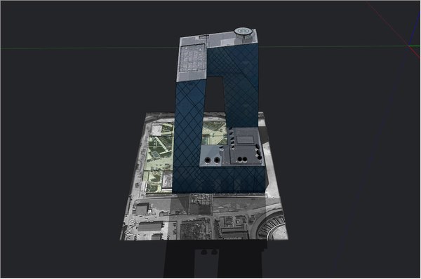 modelo 3d Sede CCTV OMA Architects low poly - TurboSquid 1080311