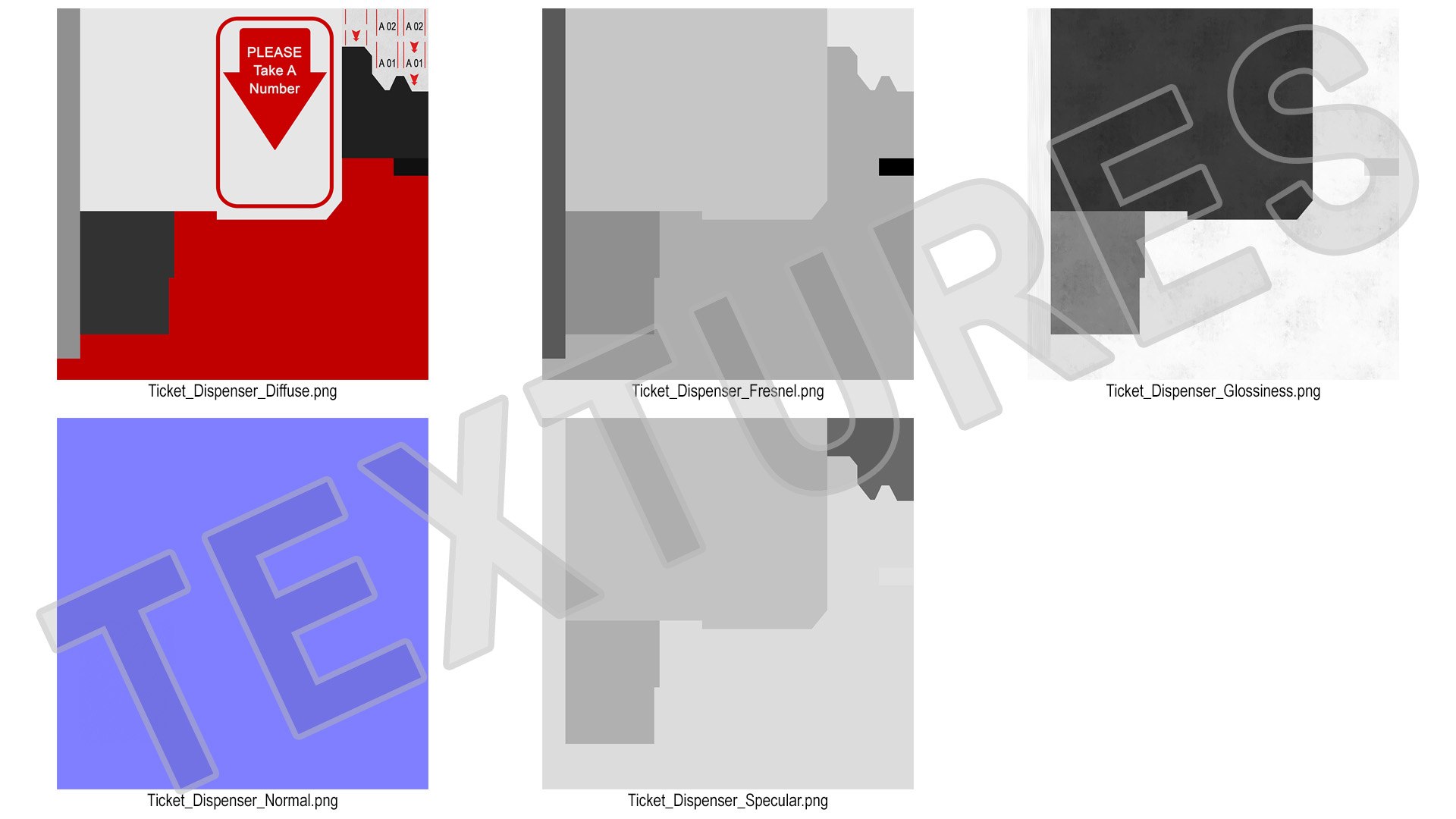 Ticket Dispenser Deli Red 3D - TurboSquid 2065233