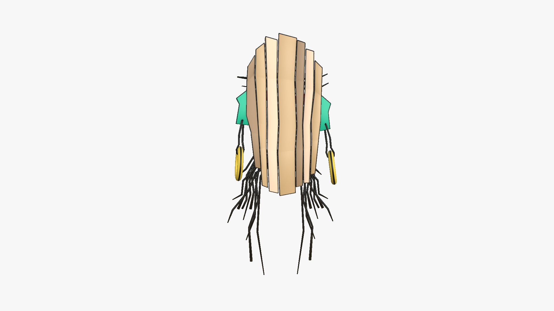Tribal Mask G11 Cartoon - Costume Character Design 3D model ...