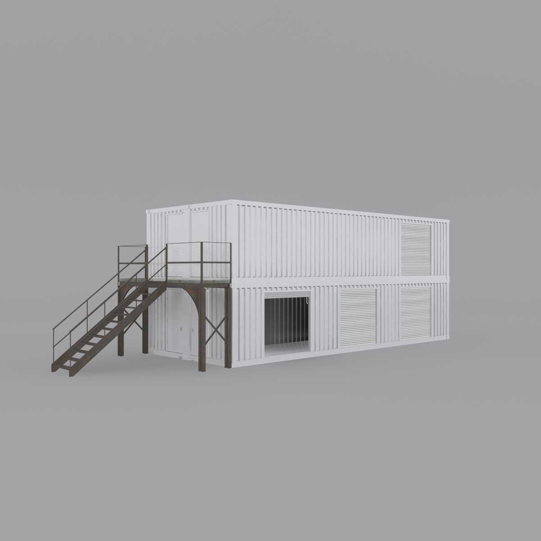 Container Building 3d Model