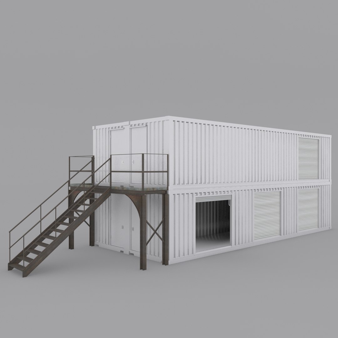 Container Building 3d Model