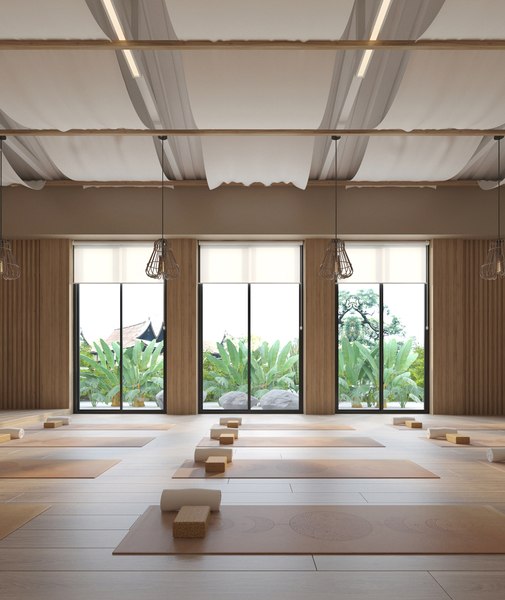 modèle 3D de Intérieur de studio de yoga - TurboSquid 1810814