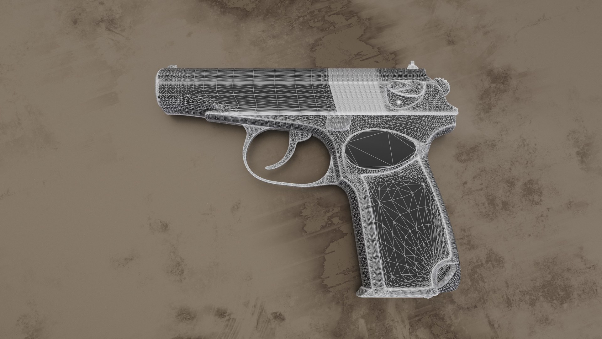 3D Makarov Pistol Model - TurboSquid 1436351