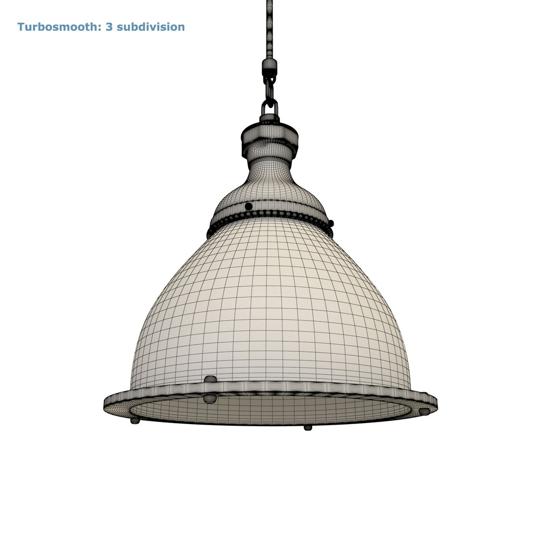 3D hanging industrial lamp model - TurboSquid 1406850