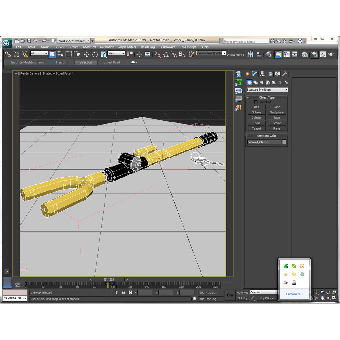 3d Model Wheel Clamp