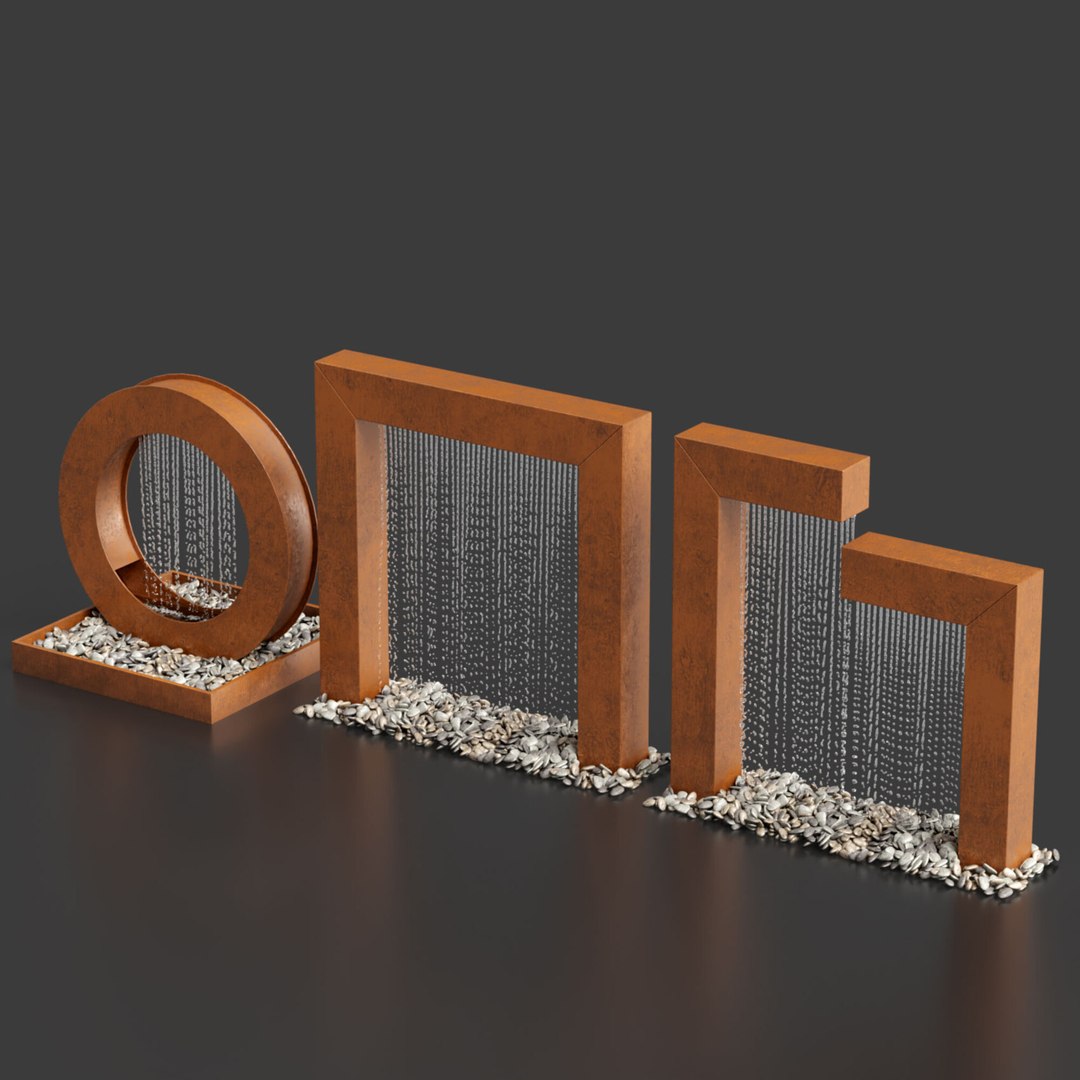 Fountain waterfall 3D model - TurboSquid 2151755