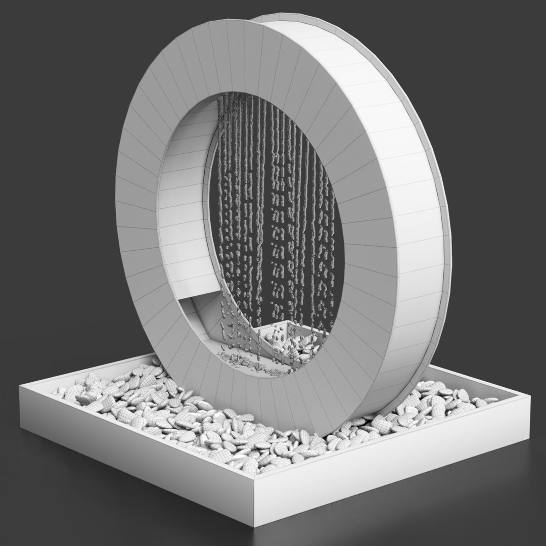 Fountain waterfall 3D model - TurboSquid 2151755