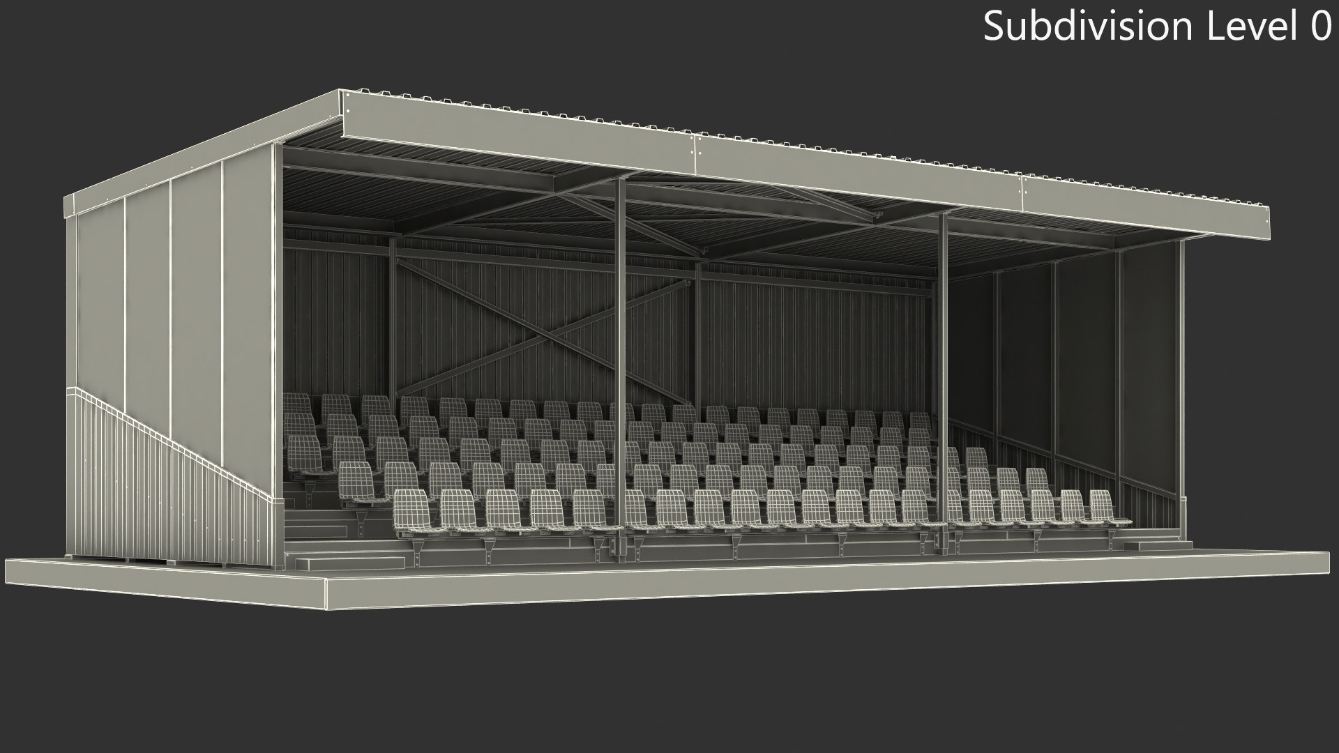Covered Stands 3D Model - TurboSquid 2302642