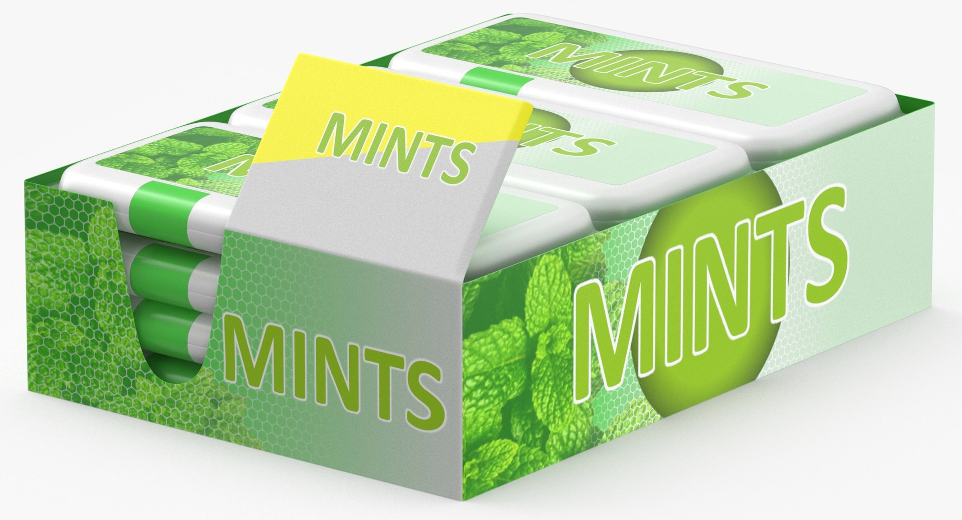 3D Breath Mints Pack 02 Full And Missing Pack Blank Or Generic Label ...