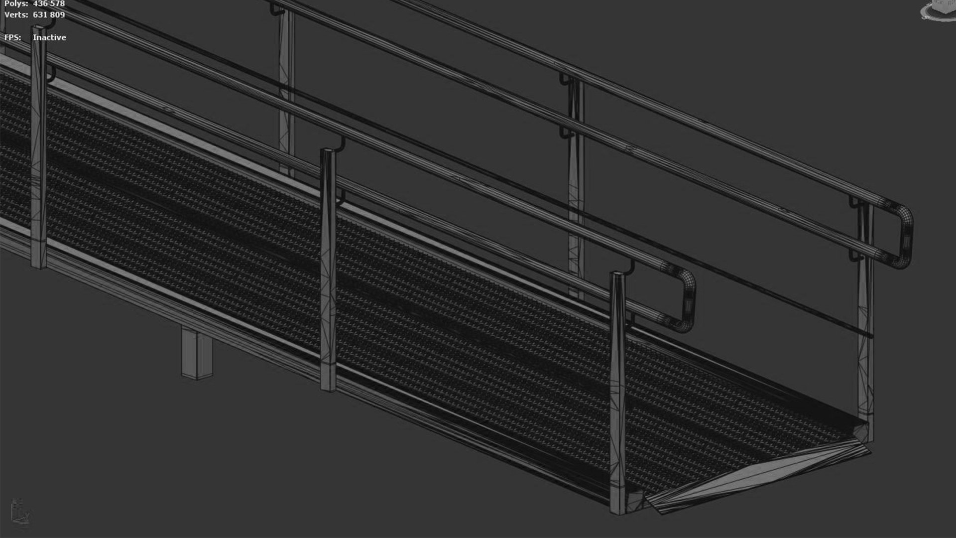 Disability Ramp 3D Model - TurboSquid 2075976