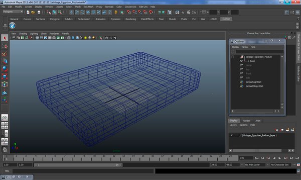 Vintage egyptian podium 3D model - TurboSquid 1333101