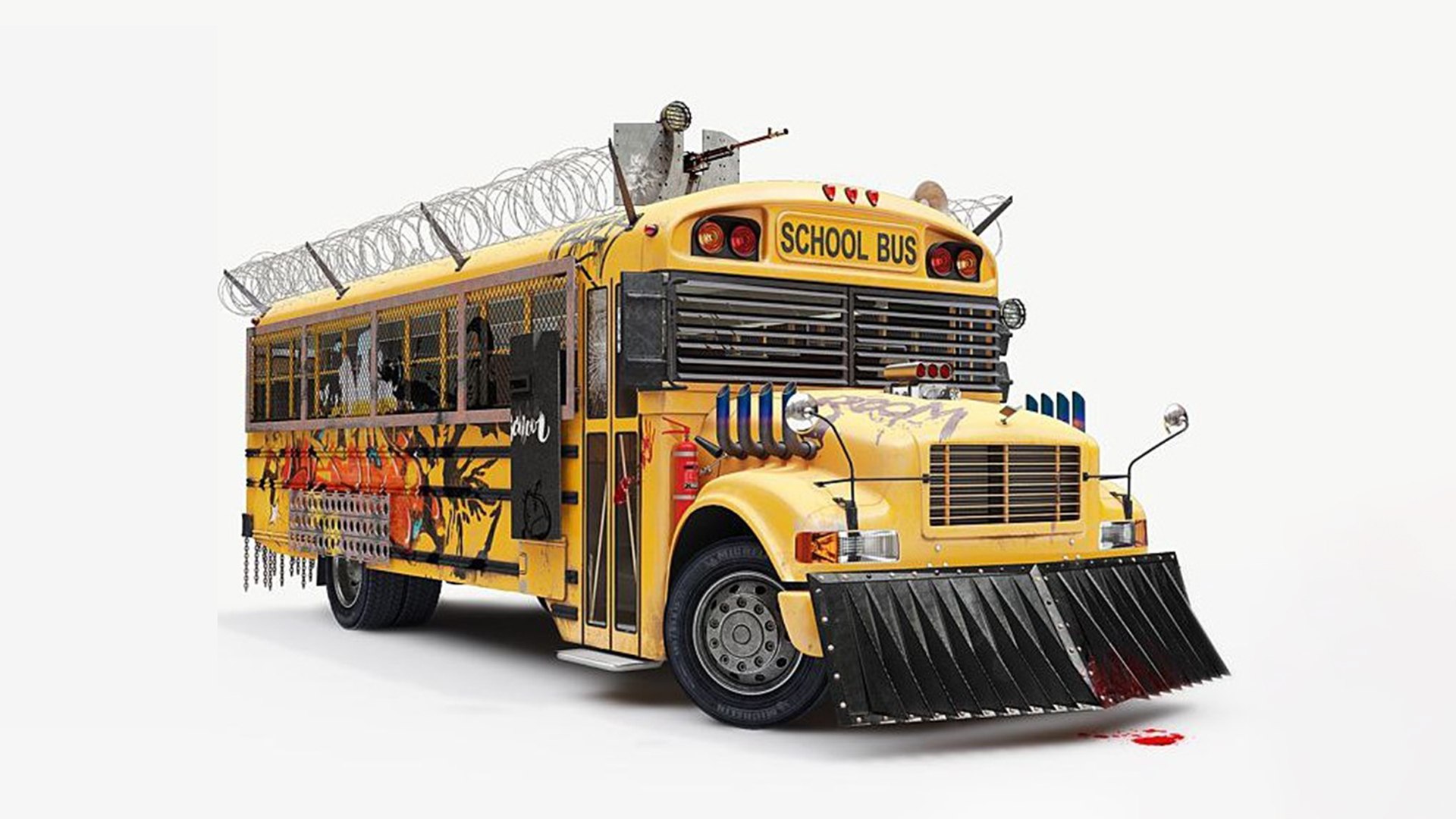 Apocalypse School Bus 3D Model - TurboSquid 2430295