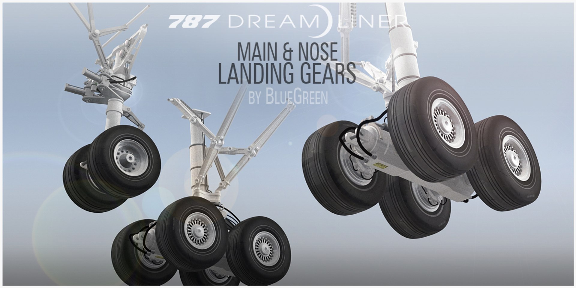 3D Model Boeing 787 Landing Gears - TurboSquid 1485577