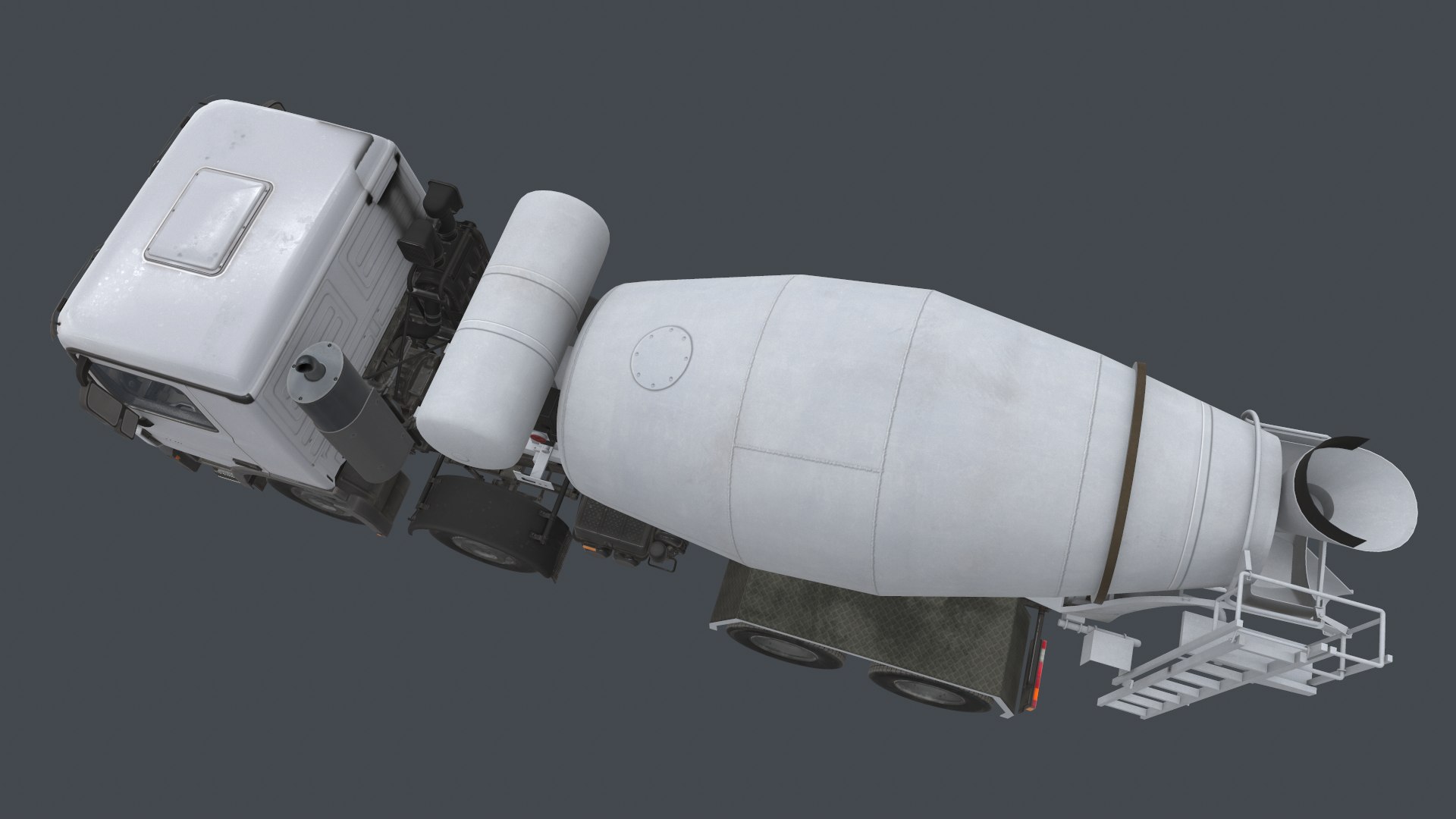 Actros Concrete Mixer Real-time 3D - TurboSquid 1903415