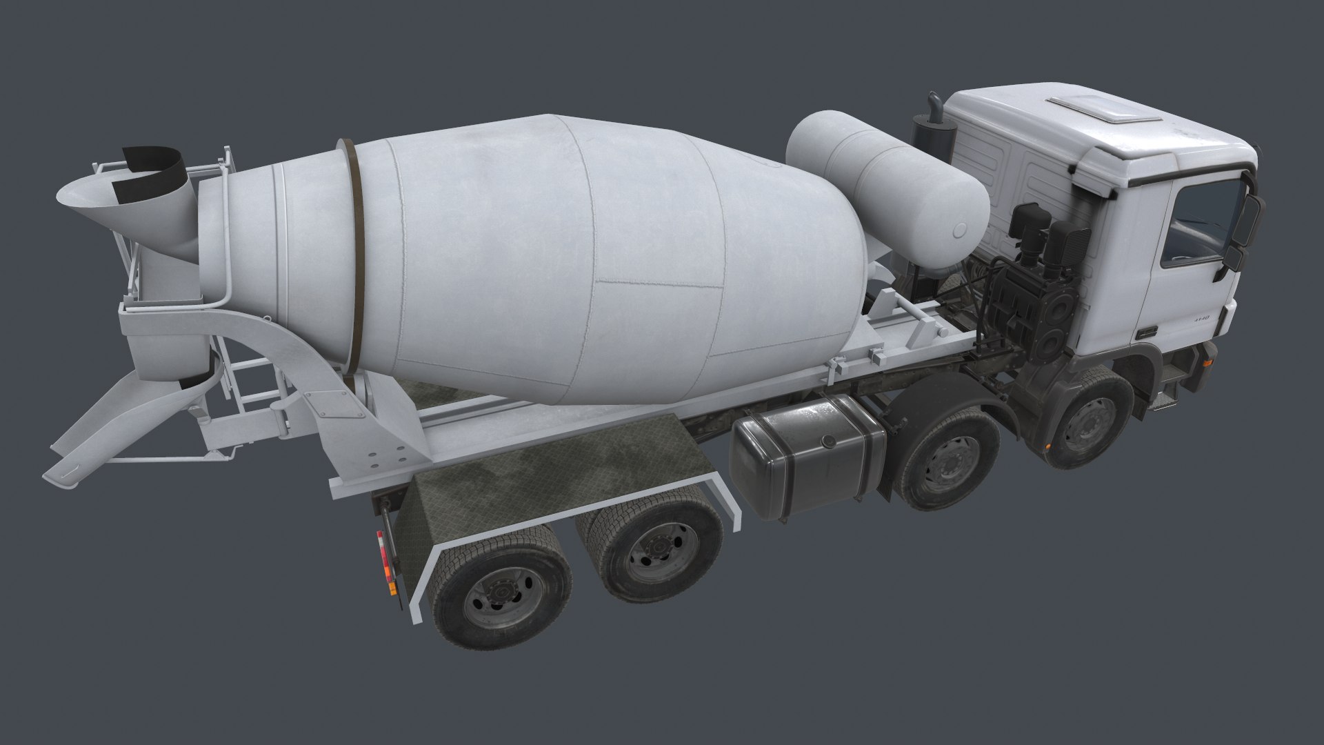 Actros Concrete Mixer Real-time 3D - TurboSquid 1903415