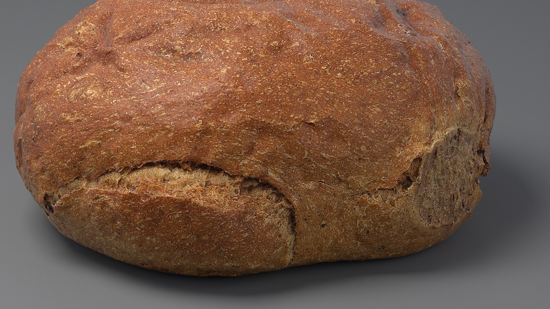 Realistic Round Black Bread 3D model - TurboSquid 1783475
