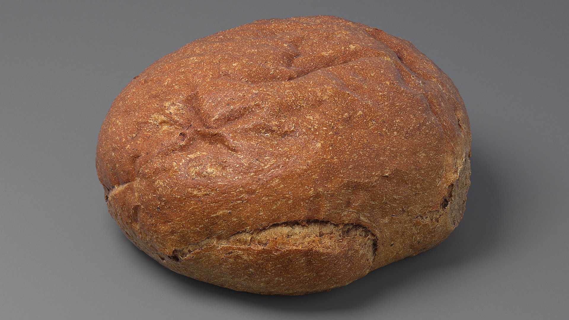 Realistic Round Black Bread 3D model - TurboSquid 1783475