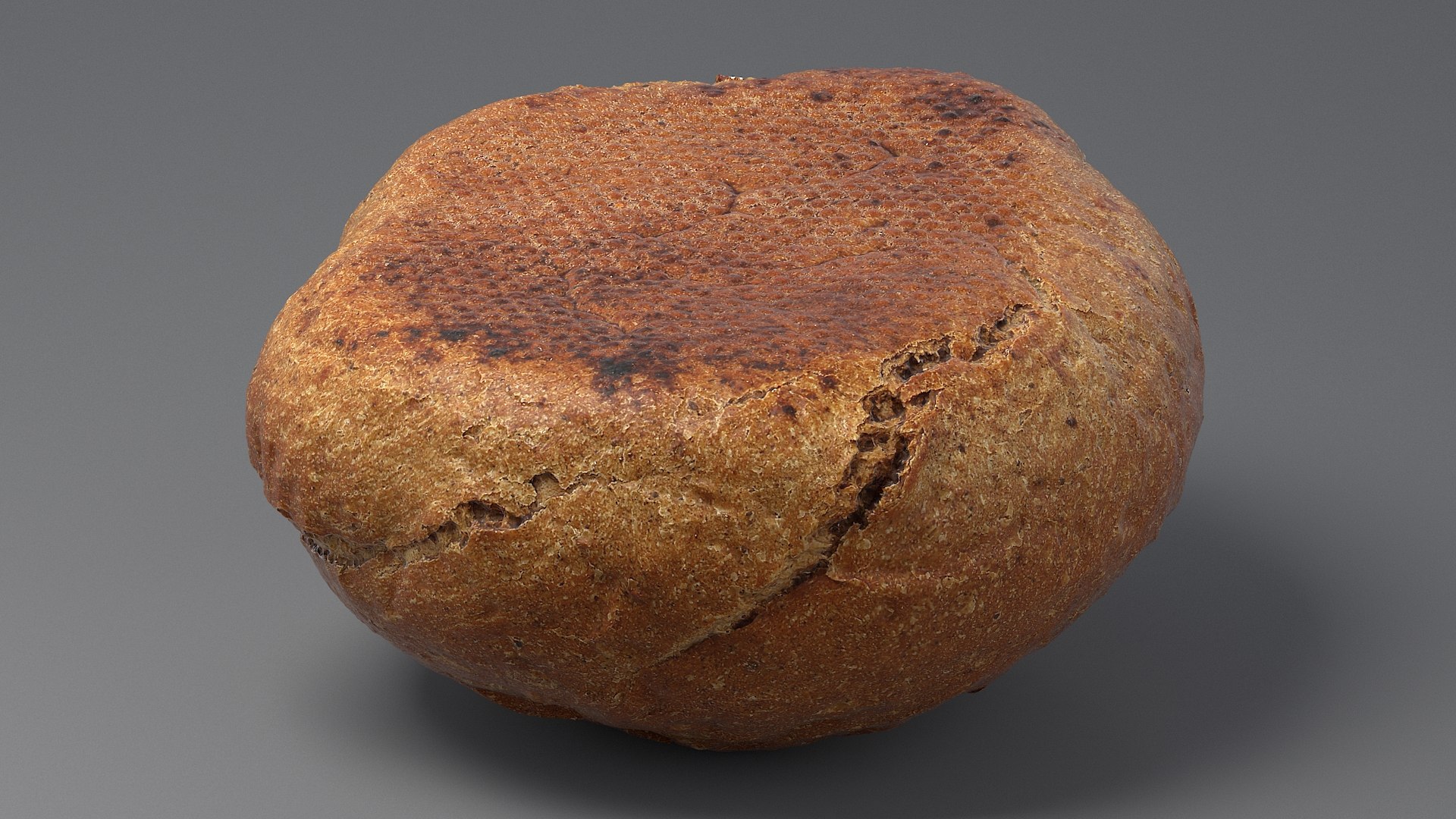 Realistic Round Black Bread 3D model - TurboSquid 1783475